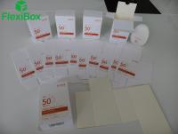China Customized high-SPF sunscreens are the top choice: embossed texture + spot UV protection white card box. for sale