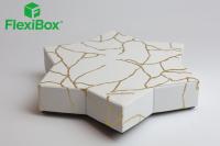 China Luxury Star-Shaped Gift Box with Golden Marble Crack Pattern and Customizable Sizes and Colors for sale