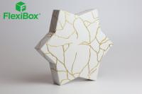 China Luxury Star-Shaped Gift Box with Golden Marble Crack Pattern and Customizable Sizes and Colors for sale