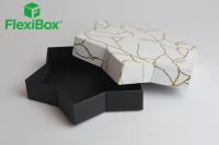 China Luxury Star-Shaped Gift Box with Golden Marble Crack Pattern and Customizable Sizes and Colors for sale