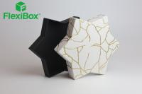 China Luxury Star-Shaped Gift Box with Golden Marble Crack Pattern and Customizable Sizes and Colors for sale