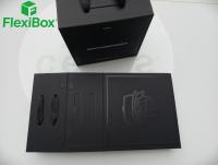 China Luxury Foldable Magnetic Gift Box with Black Textured Specialty Paper and Magnetic Flip-Top for sale