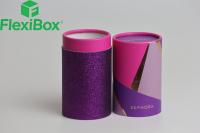 China Luxury Cylindrical Cosmetic Packaging Box with Gold Foil Stamping for High-End Display for sale