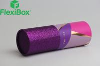 China Luxury Cylindrical Cosmetic Packaging Box with Gold Foil Stamping for High-End Display for sale