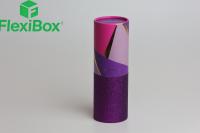 China Luxury Cylindrical Cosmetic Packaging Box with Gold Foil Stamping for High-End Display for sale