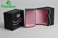 China Black Wave Pattern Magnetic Flip Top Perfume Gift Box with Foldable Structure for Luxury Packaging for sale