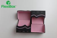 China Black Wave Pattern Magnetic Flip Top Perfume Gift Box with Foldable Structure for Luxury Packaging for sale