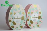 China Golden Foil Stamping Egg-Shaped Chocolate Gift Box with Artistic Color Printing for sale