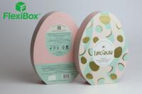 China Golden Foil Stamping Egg-Shaped Chocolate Gift Box with Artistic Color Printing for sale