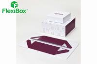 China White Eco-Themed Foldable Magnetic Gift Box for Premium Brand Packaging for sale