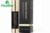 China Luxury Black & Gold Magnetic Flip-Top Perfume Gift Box with Customizable Inner Support for sale