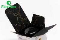China Black Gold Pattern Luxury Magnetic Gift Box with Customizable Inserts for Premium Packaging for sale