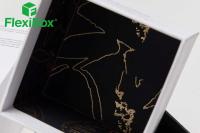 China Black Gold Pattern Luxury Magnetic Gift Box with Customizable Inserts for Premium Packaging for sale