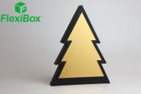 China Christmas Tree Shape Xmas Tree Box with Interlocking Top-and-Bottom Structure and Customizable Surface Finish for sale