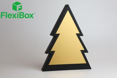 China Christmas Tree Shape Xmas Tree Box with Interlocking Top-and-Bottom Structure and Customizable Surface Finish for sale