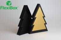 China Christmas Tree Shape Xmas Tree Box with Interlocking Top-and-Bottom Structure and Customizable Surface Finish for sale