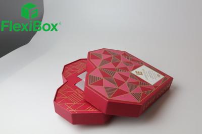 China Irregularly Shaped Heart Rigid Box Structure with Rich Surface Finishes Chocolate Packaging Box for Valentine's Day Gifts for sale