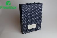 China Luxury Custom Brand Visual Paper Tote Bag with Reinforced Bottom Structure and Multiple Handle Material Options for sale