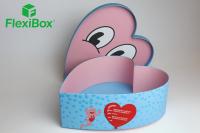 China Custom Heart-Shaped Gift Box with Irregular Lid & Base Structure for Multi-Scenario Applications for sale