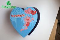 China Custom Heart-Shaped Gift Box with Irregular Lid & Base Structure for Multi-Scenario Applications for sale