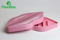 China Unique Lip-Shaped Rigid Cosmetic Gift Box with Customized Interior Trays and Complete OEM/ODM Customization Services for sale