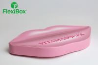 China Unique Lip-Shaped Rigid Cosmetic Gift Box with Customized Interior Trays and Complete OEM/ODM Customization Services for sale