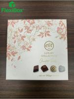 China Luxury Chocolate Gift Box with Lid-and-Base Structure, Food-Grade Packaging, and Gold Foil Stamping for sale