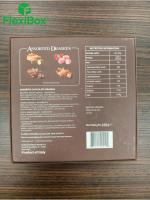 China Premium Rigid Chocolate Gift Box with Silver-Foil Embossed Design and Export-Compliant Labeling Featuring Customizable Inserts for sale