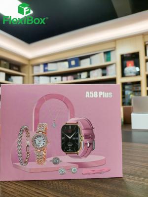 China Clamshell Design Gift Box with Custom EVA Insert and Full-Color Printing for Smartwatch and Jewelry Sets for sale