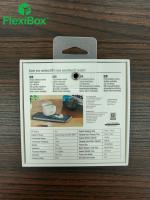 China Customizable Printing Wireless Earphone Color Box with Hang Tab Option and High Information Capacity for sale