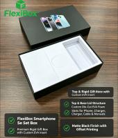 China Premium Rigid Smartphone Gift Box with Custom Protective Inserts and High-Definition Visuals for Electronics Packaging for sale