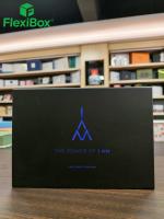 China Black Matte Finish Magnetic Gift Box with Concealed Magnets and Customizable Inserts for Men's Skincare for sale