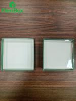 China Square Gift Box with Transparent Window and Customizable Surface Featuring Light Blue or Green Border for sale
