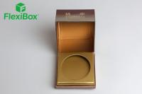 China Flip-Top Food Box with Round Inner Tray and Hinged-Lid Rigid Box for Tea Cakes and Chocolates for sale