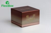 China Flip-Top Food Box with Round Inner Tray and Hinged-Lid Rigid Box for Tea Cakes and Chocolates for sale