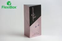 China Triangular Flip-Top Cosmetic Gift Box with Dual-Tone Color-Blocking and Line-Art Illustration, Custom Cosmetic Packaging Box for Lip Glaze and Serum for sale