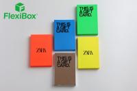 China Foldable Two-Piece Gift Card Packaging Box with FSC-Certified Recyclable Paper and Vibrant Color Options for Retail Gift Card Box Displays for sale