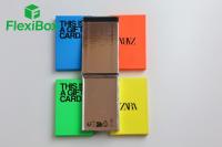 China Foldable Two-Piece Gift Card Packaging Box with FSC-Certified Recyclable Paper and Vibrant Color Options for Retail Gift Card Box Displays for sale