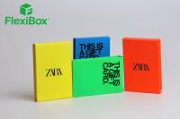 China Foldable Two-Piece Gift Card Packaging Box with FSC-Certified Recyclable Paper and Vibrant Color Options for Retail Gift Card Box Displays for sale