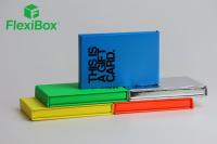 China Foldable Two-Piece Gift Card Packaging Box with FSC-Certified Recyclable Paper and Vibrant Color Options for Retail Gift Card Box Displays for sale
