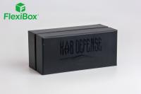 China Black Matte Finish Drawer Gift Box with Shock-Absorbent Foam Insert and Distressed Embossed Branding Rigid Gift Box for sale