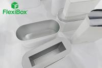 China White Oval Gift Box with Silver-Accented Edges and Custom Logo for Cosmetic Packaging Box for sale