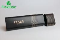 China Unique Triangular Column Hair Straightener Packaging Box with Gold Foil Stamping and Custom Inserts for Premium Hair Straightener Gift Box for sale