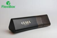 China Unique Triangular Column Hair Straightener Packaging Box with Gold Foil Stamping and Custom Inserts for Premium Hair Straightener Gift Box for sale