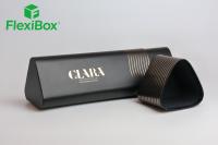 China Unique Triangular Column Hair Straightener Packaging Box with Gold Foil Stamping and Custom Inserts for Premium Hair Straightener Gift Box for sale