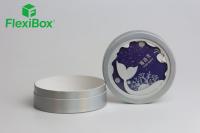 China Round Double-layer Cosmetic Packaging Box with Transparent Window and Metallic Finish Round Gift Box for sale