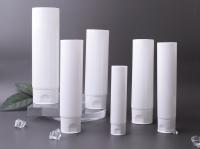 China Facial Clean Plastic Cosmetic Plastic Tube Diameter 25mm 50mm With Cap for sale