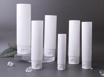 China Facial Clean Plastic Cosmetic Plastic Tube Diameter 25mm 50mm With Cap for sale