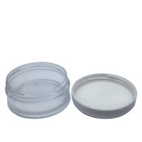 China Double Layer PP PET Cream Cosmetic Jar 15ml 30ml 50ml with Disc for sale