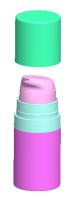 China Plastic Cosmetic Airless Bottles Shatterproof 5ml 10ml 15ml 0.15cc for sale